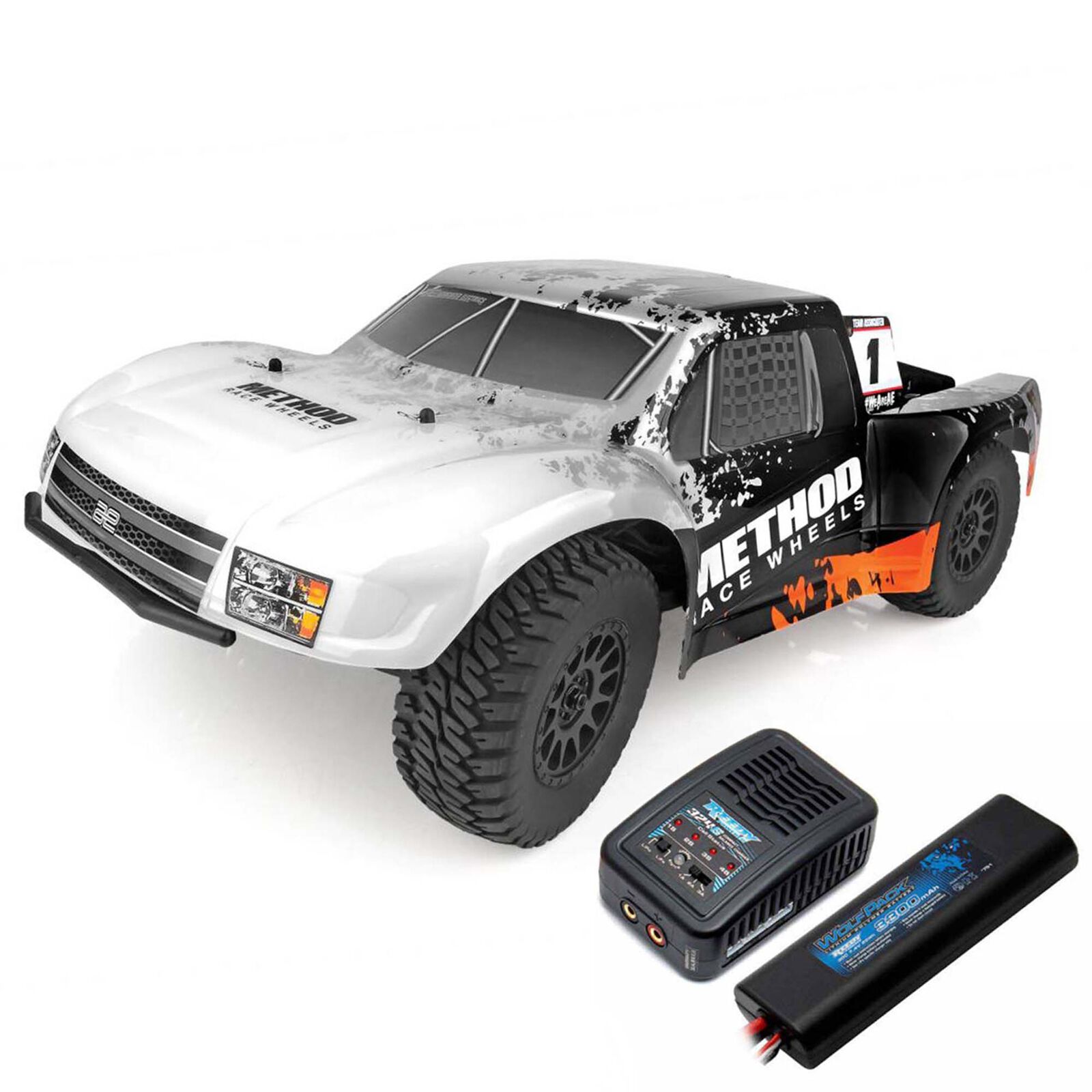 Team Associated 1/10 Pro2 SC10 2WD Short Course Truck RTR, Method Race Wheels, LiPo Combo ...