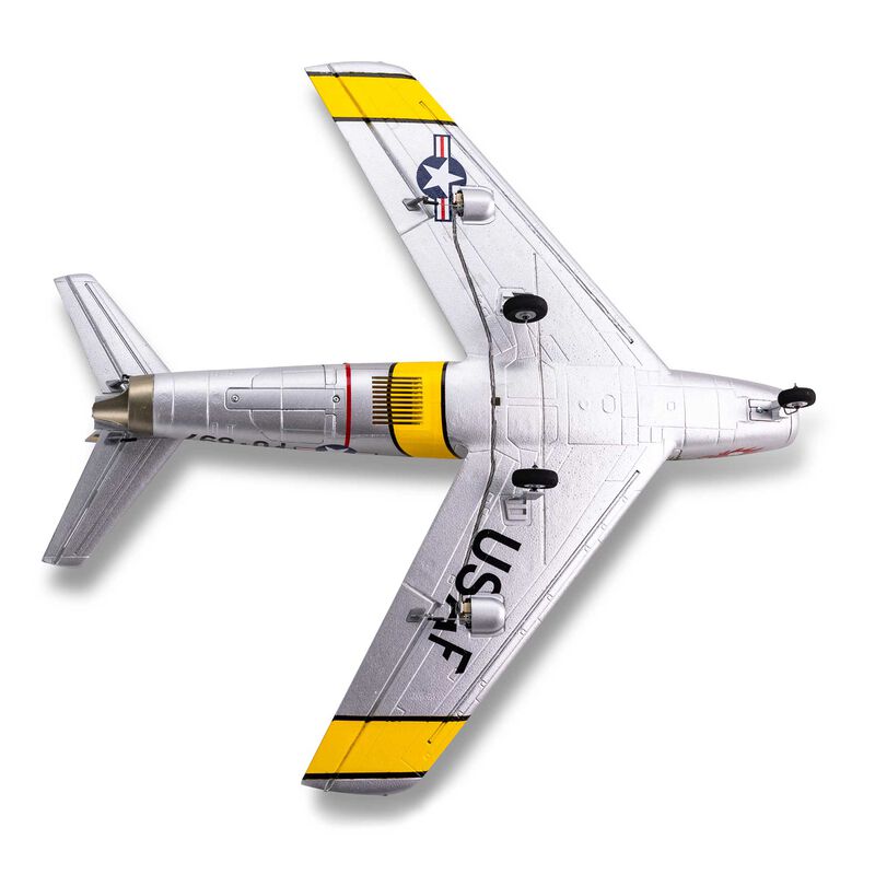 E-flite UMX F-86 Sabre 30mm EDF Jet BNF Basic with AS3X and SAFE Select ...