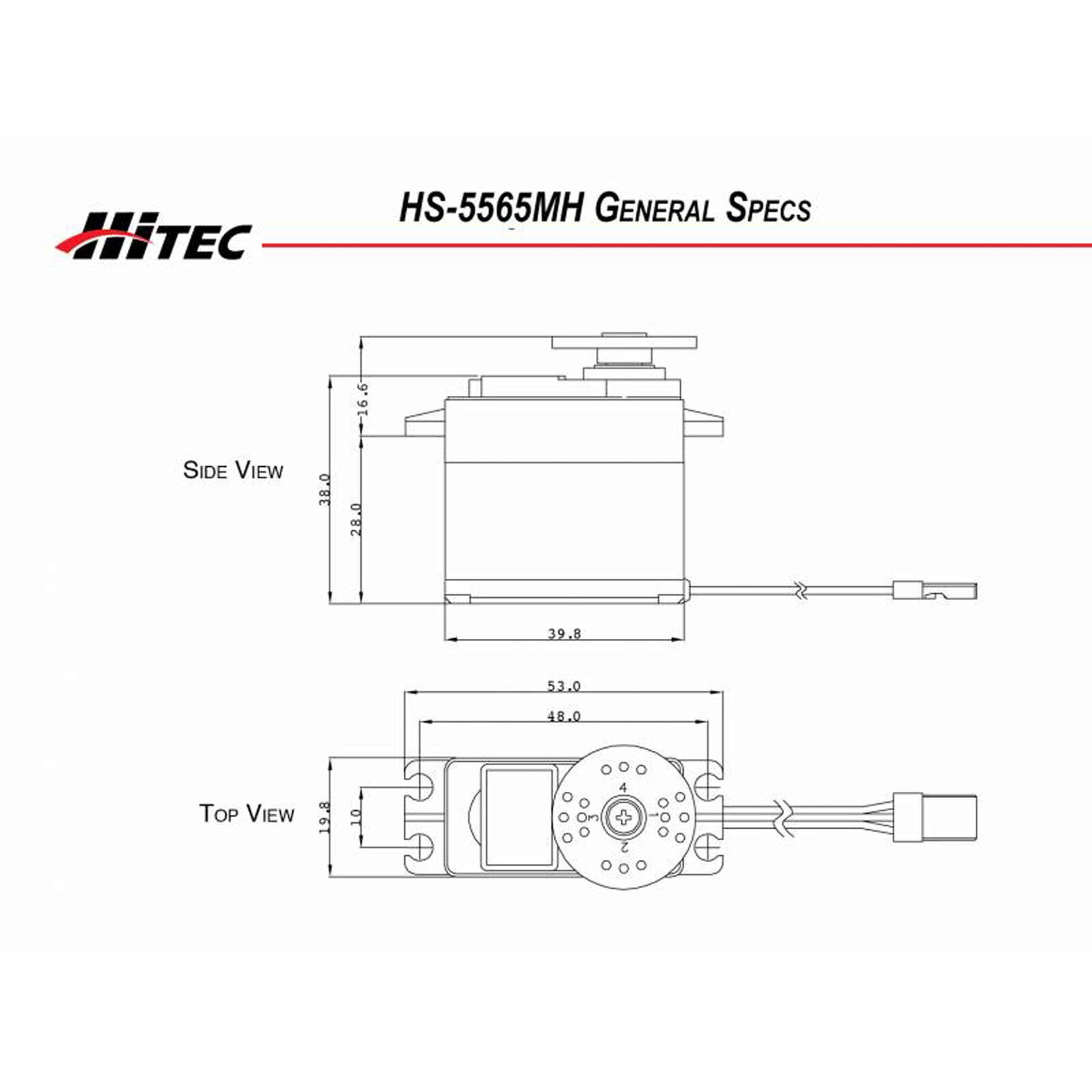 Hitec RCD Inc. HS-5565MH Standard Digital HV High Speed Metal Gear Servo | Horizon Hobby