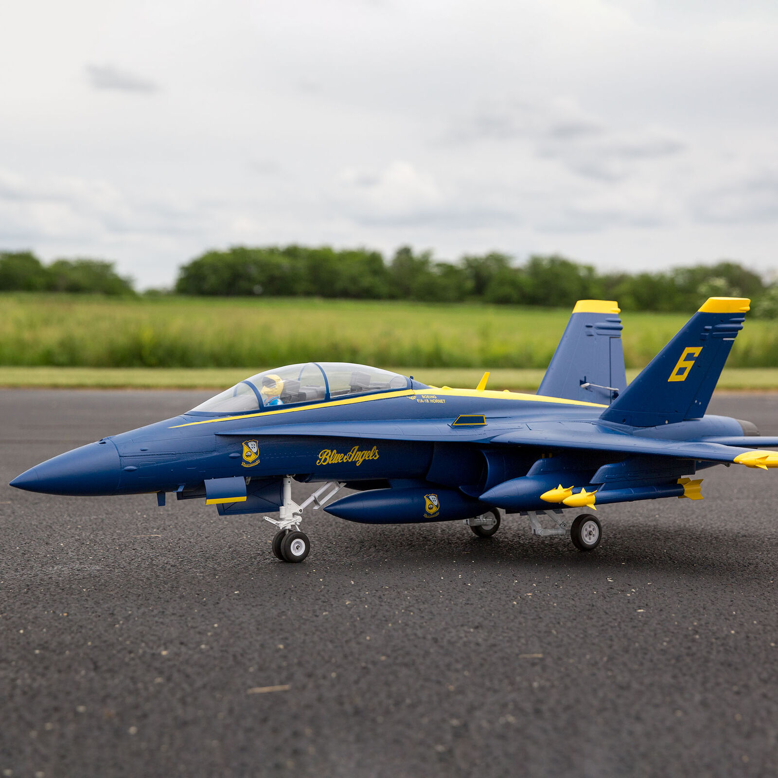 E-flite F-18 Blue Angels 80mm EDF Jet BNF Basic with AS3X and SAFE ...