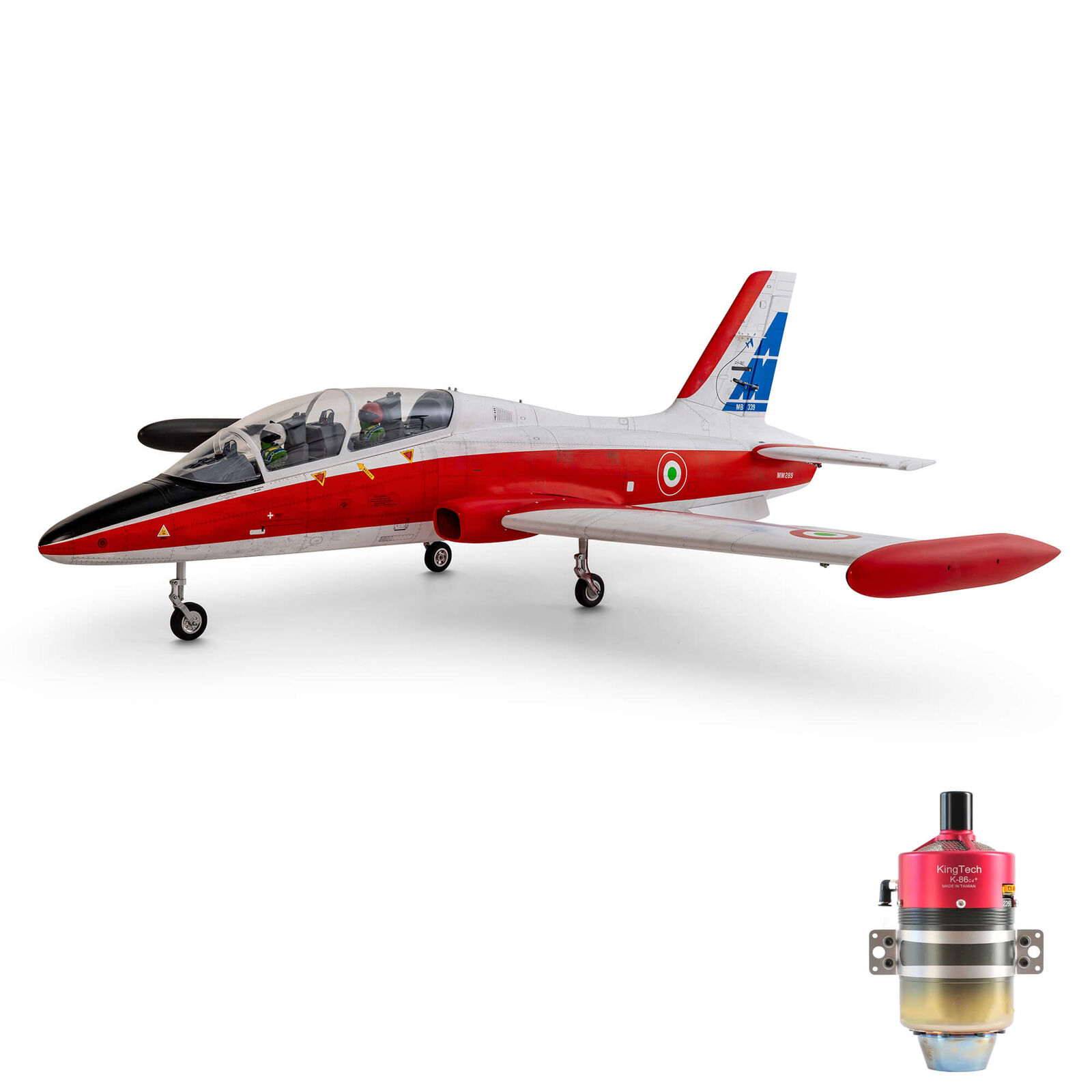 Hangar 9 Aermacchi MB-339 60-86N Scale Military Turbine Jet ARF, 84 ...