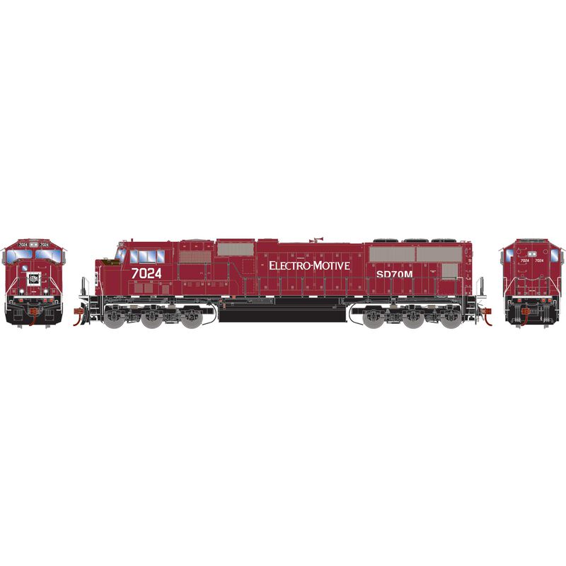 Athearn HO SD70M Locomotive, EMDX / Maroon / Black #7024 | Horizon Hobby