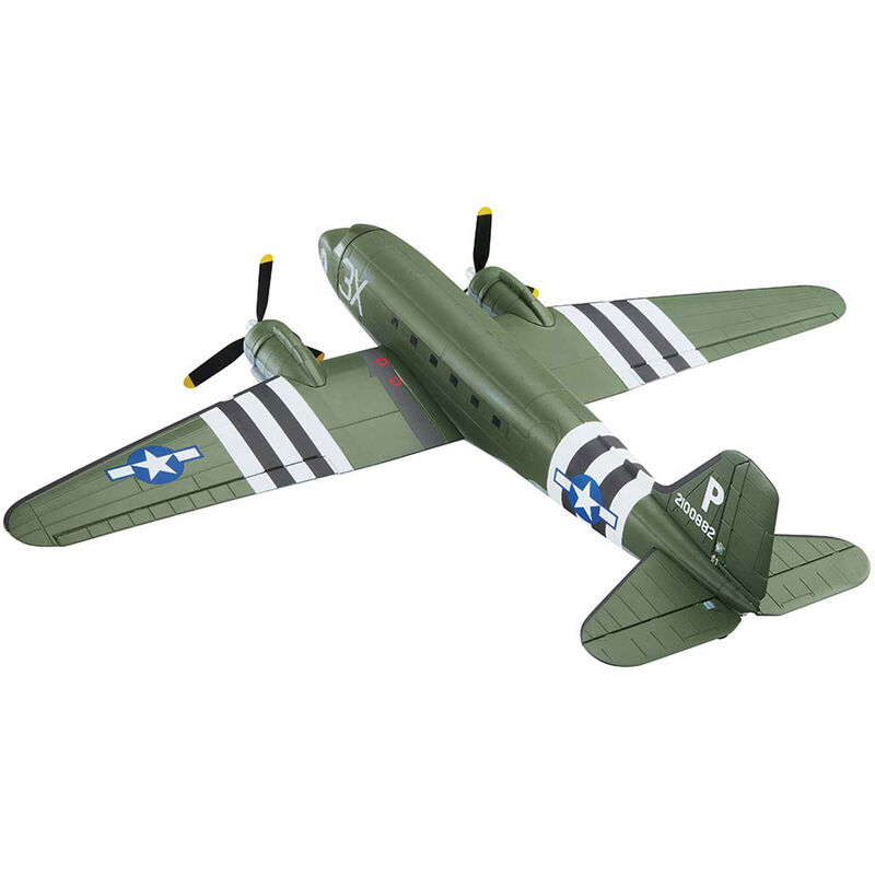 Flyzone Micro Douglas C-47 Skytrain EP RTF, 23" | Horizon Hobby