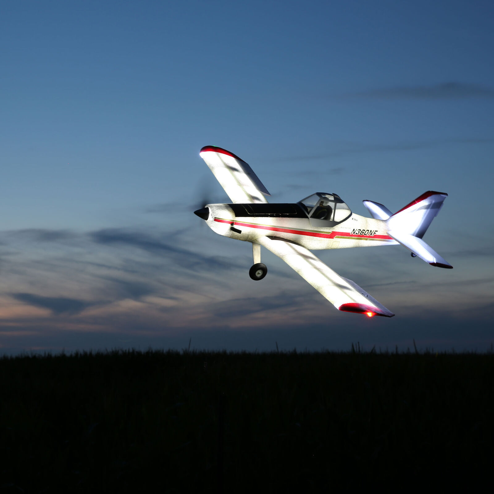 E-flite Brave Night Flyer 1.2m BNF Basic with AS3X | Horizon Hobby
