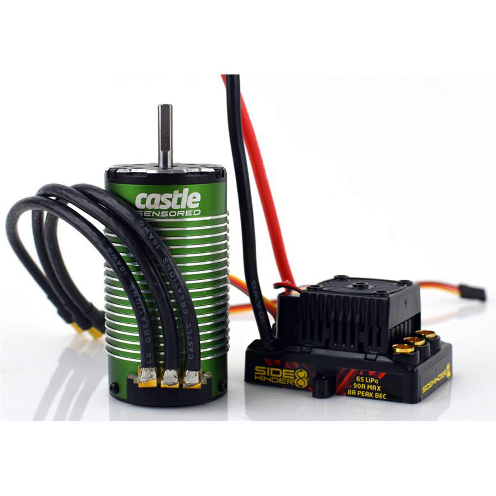 Castle Creations 1/8 Sidewinder ESC / 2200Kv V2 Motor Combo | Horizon Hobby