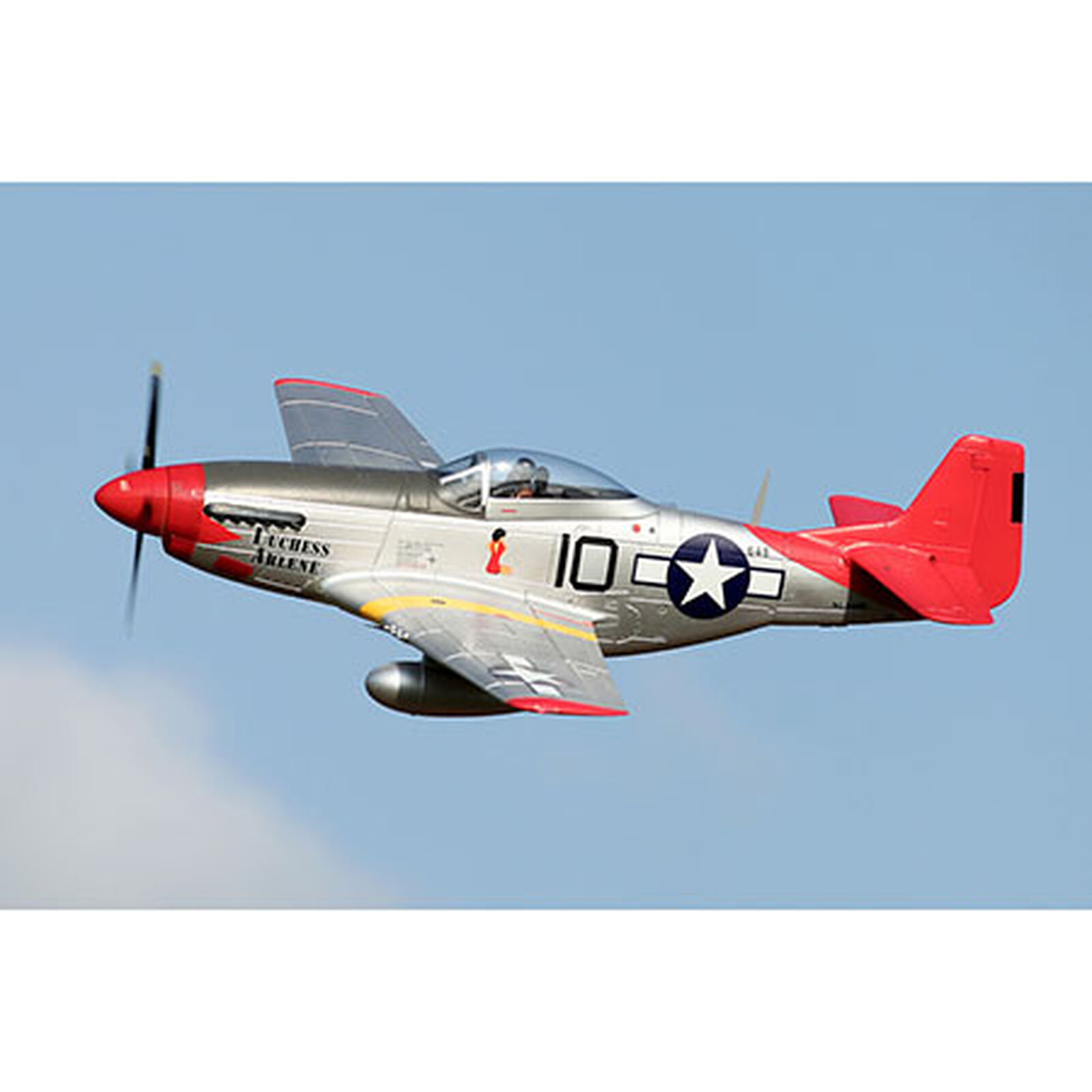 FMS P-51D Red Tail V8 1400mm PNP V8 with Reflex | Horizon Hobby