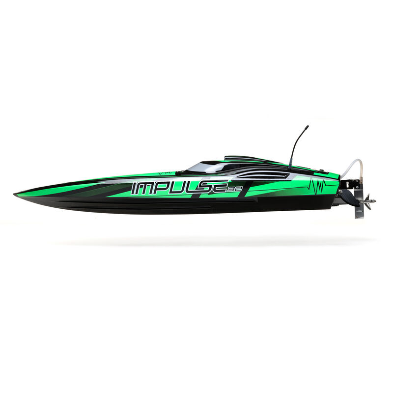 Pro Boat Impulse 32" Brushless Deep-V RTR with Smart, Black/Green | Horizon Hobby