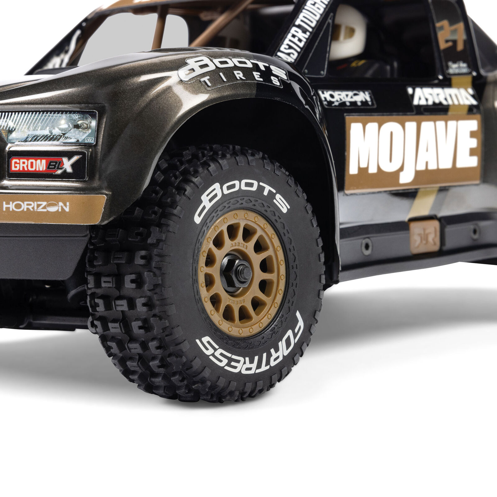 ARRMA 1/16 MOJAVE GROM 223S DSC 4X4 RTR Brushless Desert Truck, Black ...