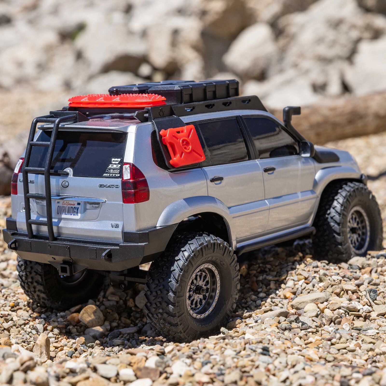 Axial 1/24 SCX24 Lexus GX 470 4X4 RTR Brushed Rock Crawler (Battery & Charger Included), Silver ...