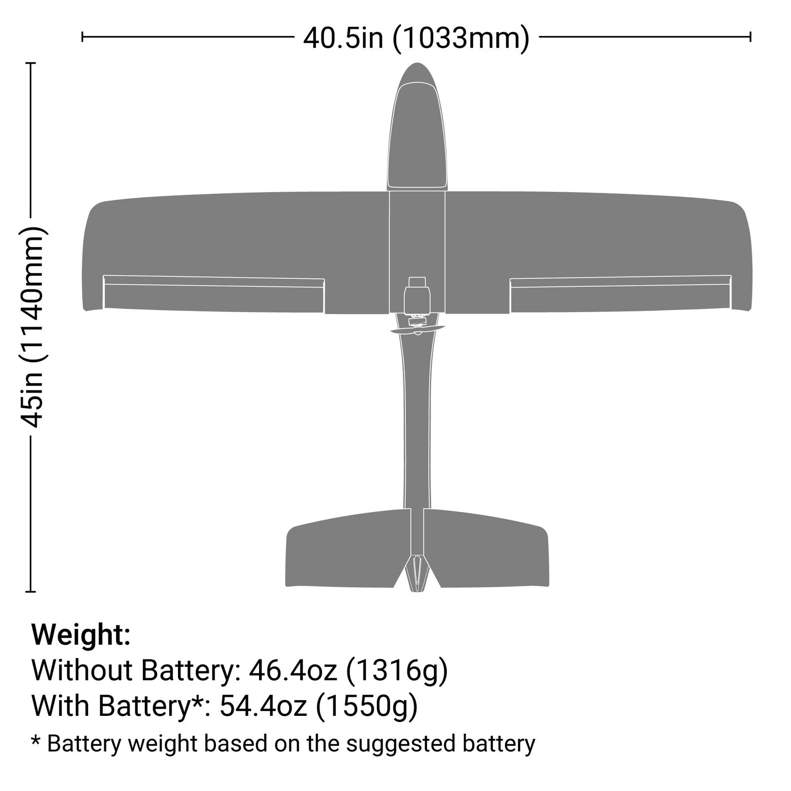 HobbyZone AeroScout S 2 1.1m BNF Basic | Horizon Hobby
