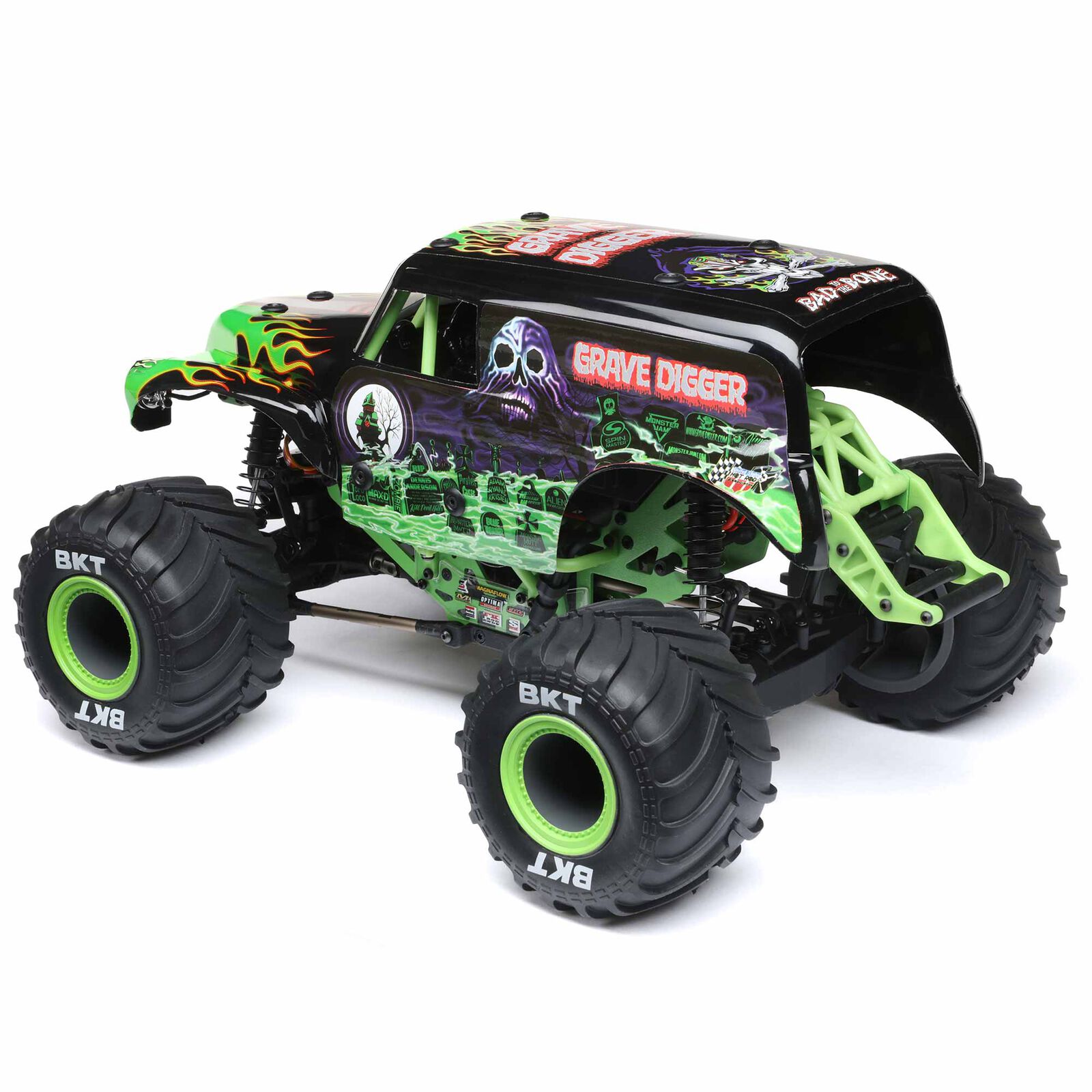 Losi 1/18 Mini LMT Grave Digger 2S 4X4 RTR Brushed Monster Truck ...