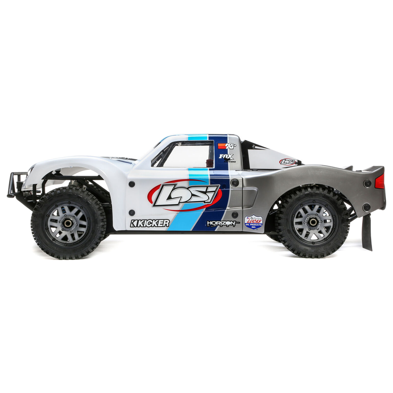 Losi 1/5 5IVE-T 2.0 4WD Short Course Truck Gas BND, Grey/Blue/White ...
