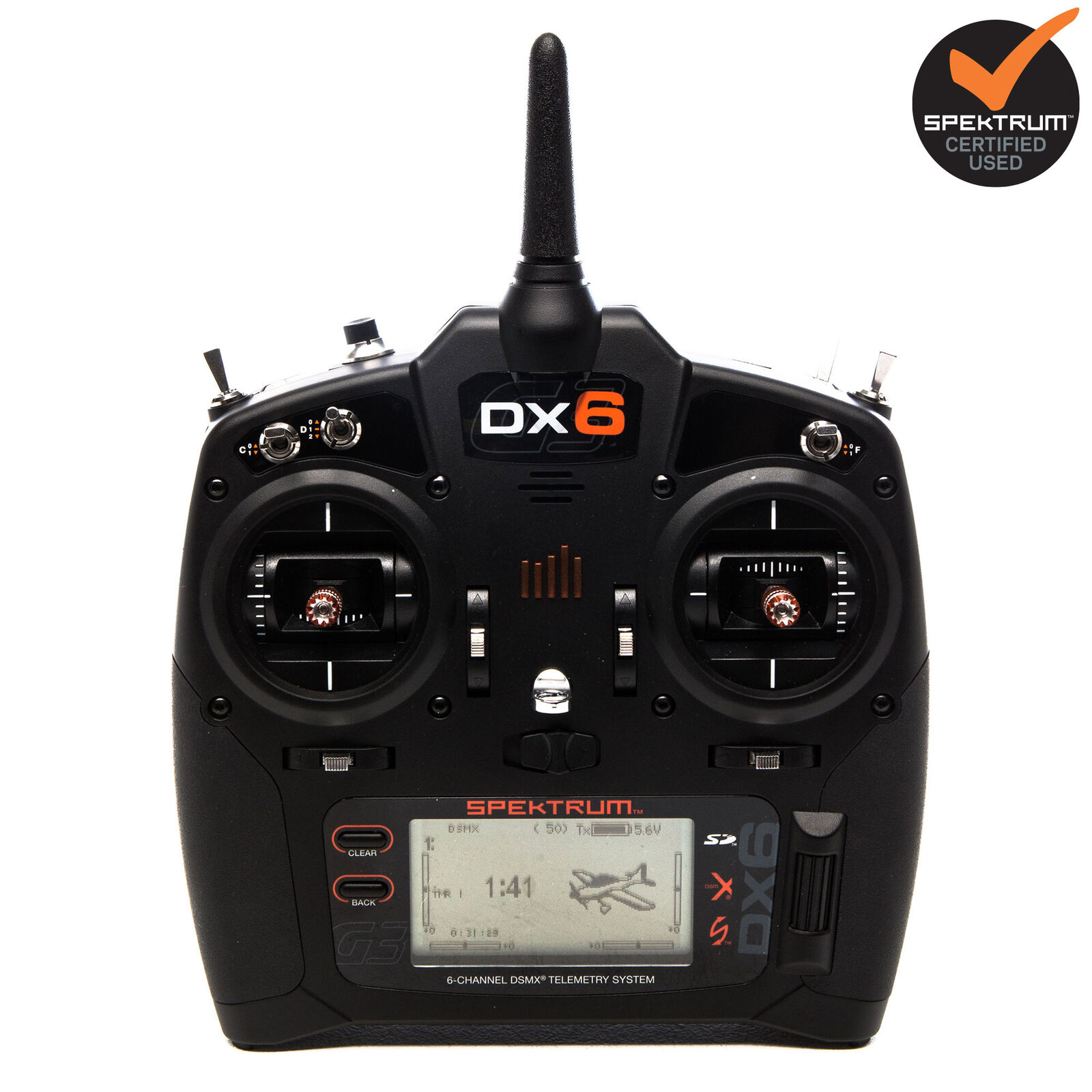 Spektrum DX6 G3 6-Channel DSMX Spektrum Certified Transmitter Only ...