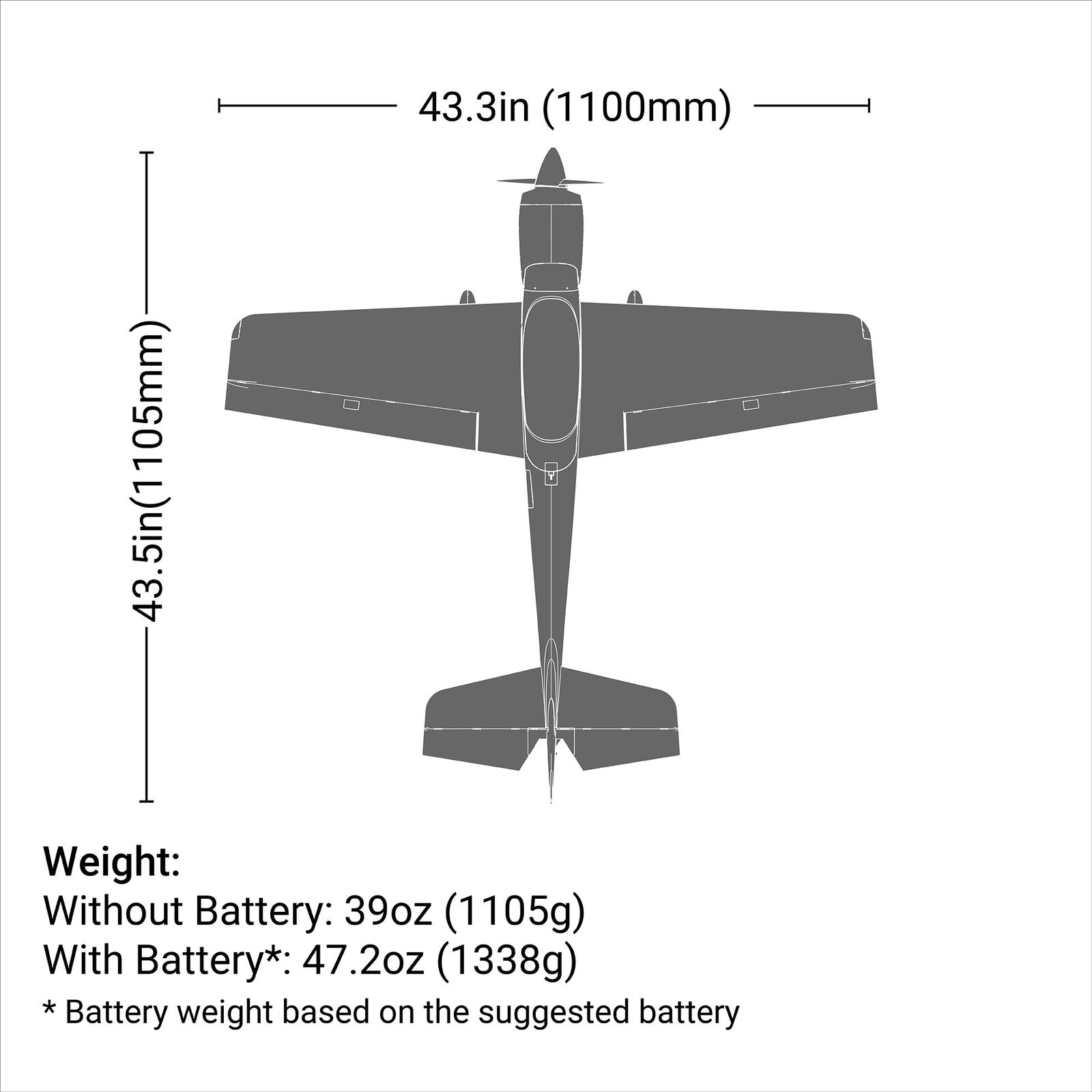 E-flite Sportix 1.1m BNF Basic with AS3X+ & SAFE Select | Horizon Hobby