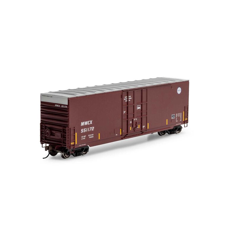 Roundhouse HO 50' High-Cube Smooth Side Box Car, MWCX #551172 | Horizon ...