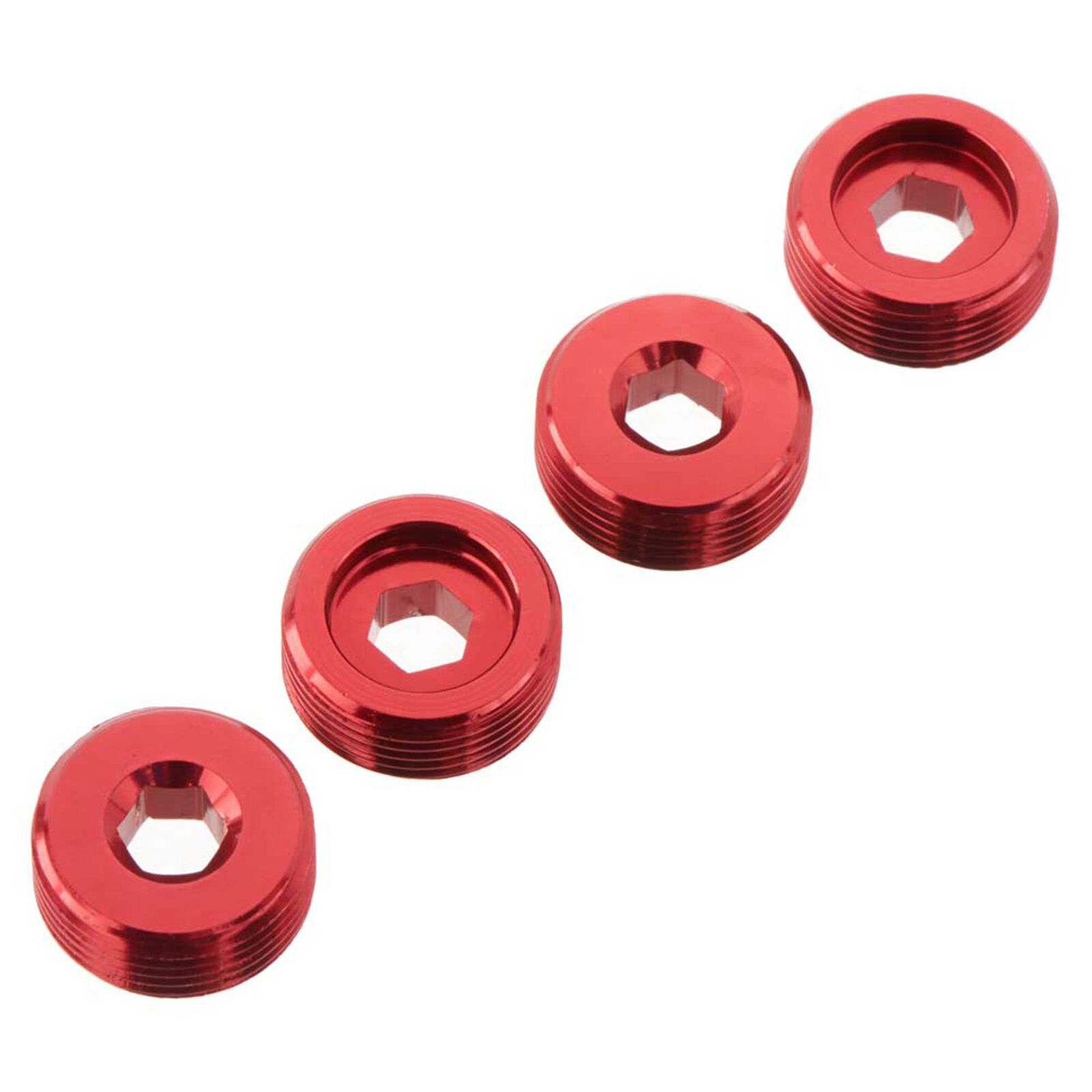 ARRMA Nut Front Hub Aluminum Red (4) | Horizon Hobby