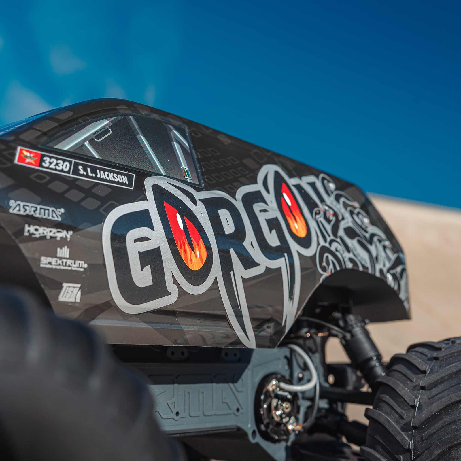 ARRMA 1/10 GORGON 2WD RTA Kit Brushed Monster Truck (Battery & Charger ...