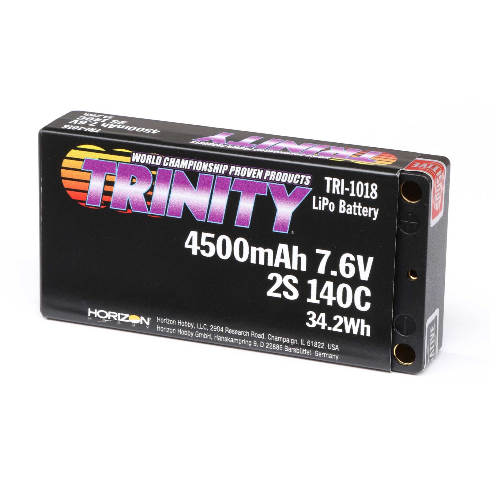 Trinity/Epic 7.6V 4500mAh 2S 140C LiHV ULCG Shorty Battery, 5mm Bullets ...