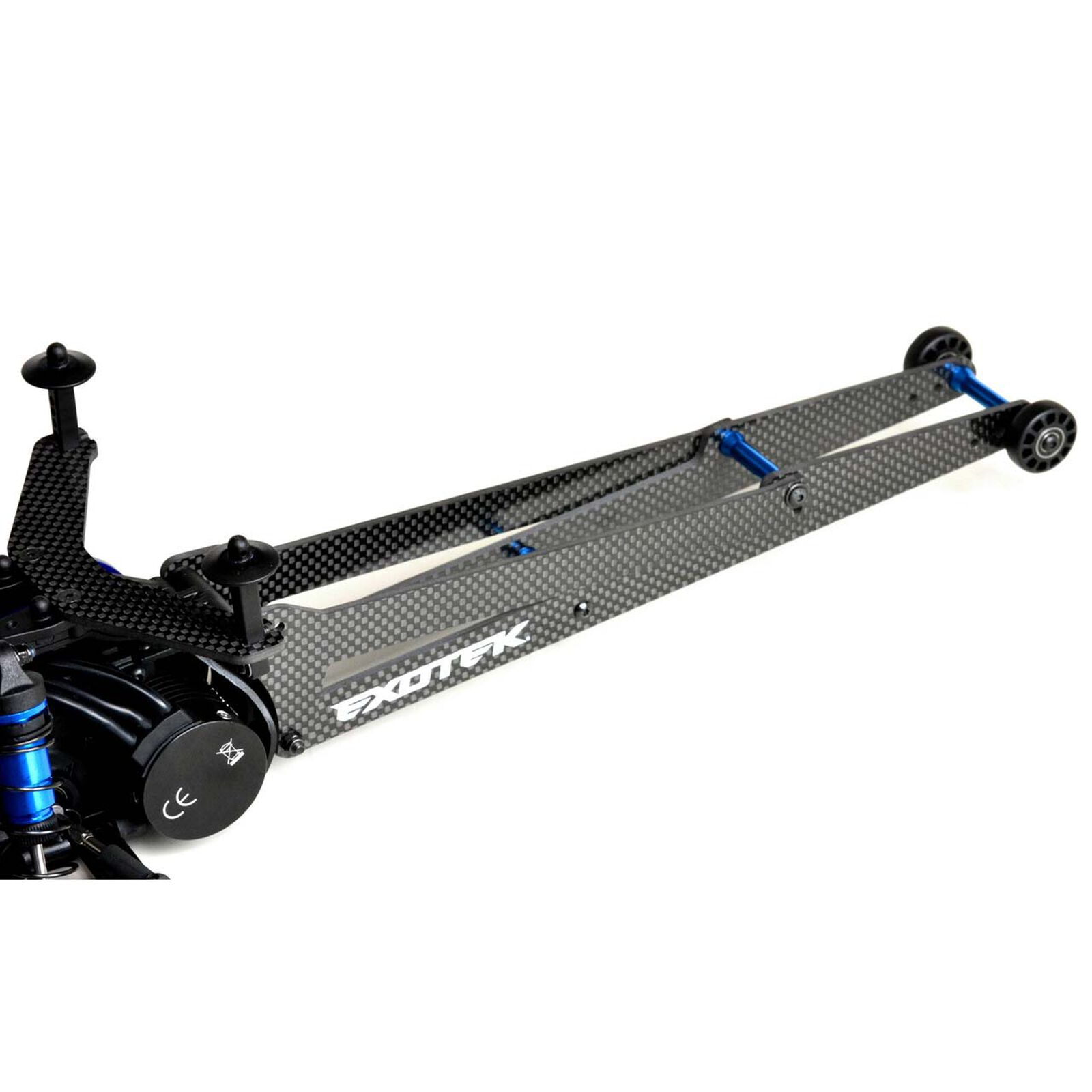 EXOTEK RACING LLC RC Wheelie Bar Set, 12" Carbon Alloy, Adjustable ...