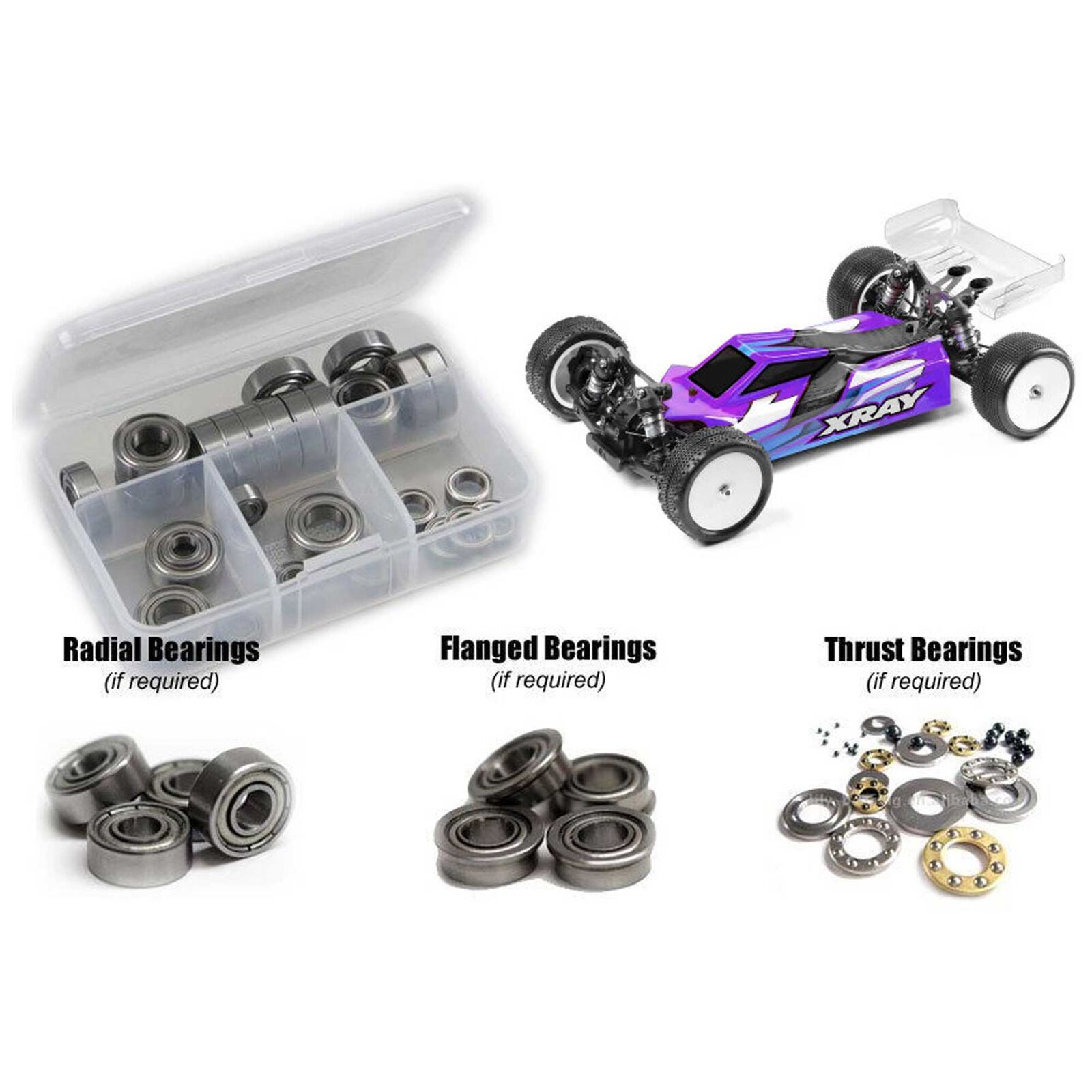 RC Screwz Team XRAY XB4 2024 Carpet/Dirt (#360014/15) Metal Shielded ...