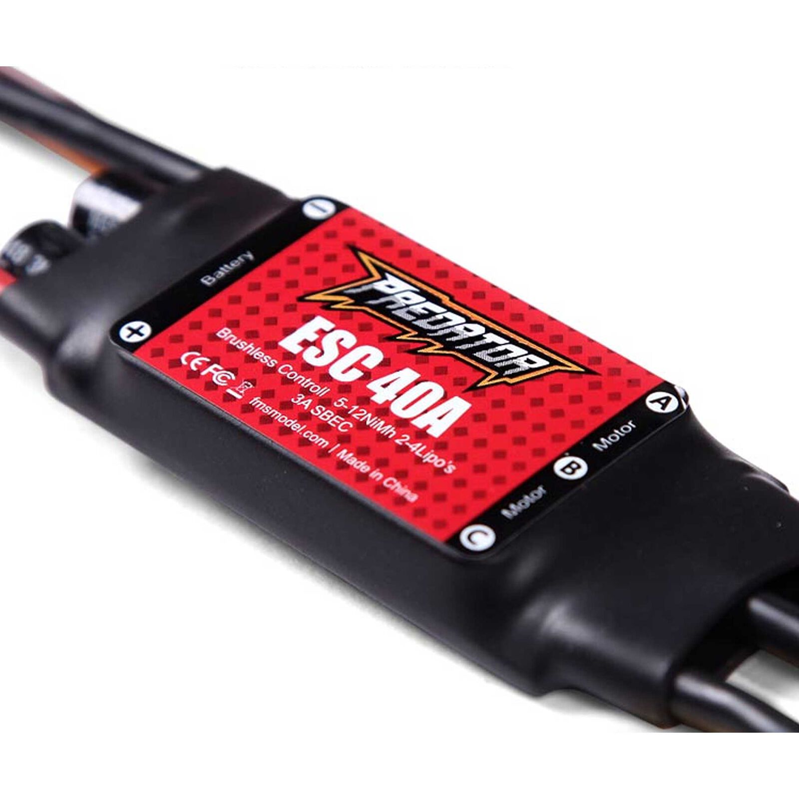 FMS 40A ESC Predator 40A ESC, 230mm XT60 | Horizon Hobby