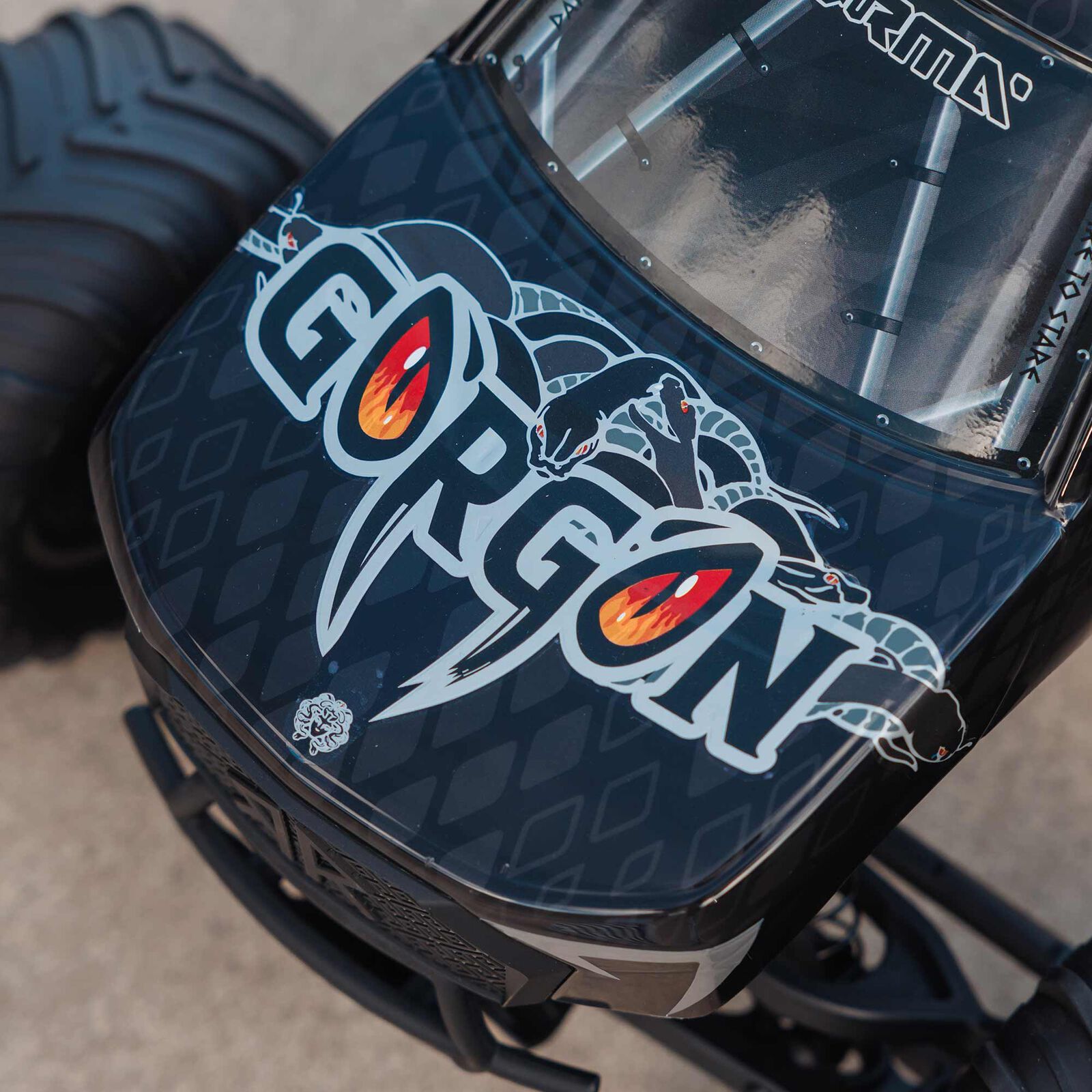 ARRMA 1/10 GORGON 2WD RTA Kit Brushed Monster Truck (Battery & Charger ...