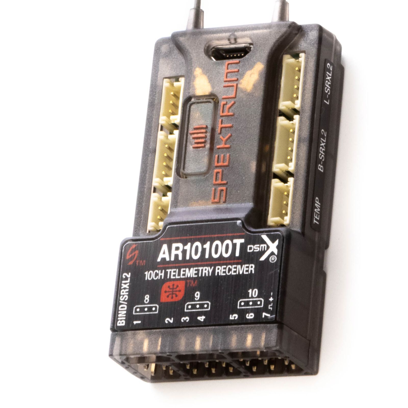 Spektrum AR10100T DSMX 10-Channel Telemetry Receiver | Horizon Hobby