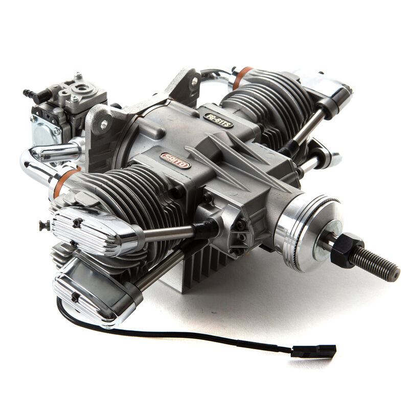 Saito Engines FG-61TS 61cc 4-Stroke Gas Twin Engine: CC | Horizon Hobby