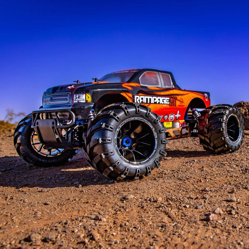 Redcat Racing 1/5 Rampage MT V3 4X4 Gas Monster Truck RTR, Orange Flame ...