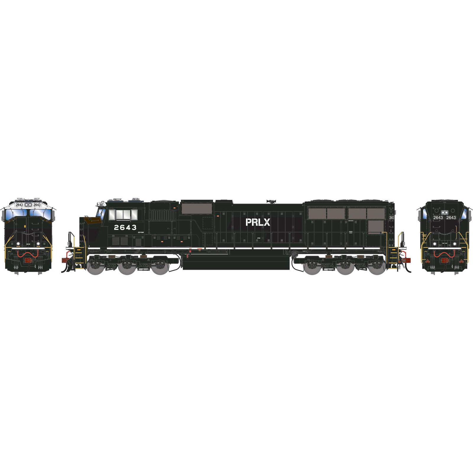 Athearn Genesis HO SD70M Locomotive, Primed For Grime PRLX Ex-NS #2643 ...