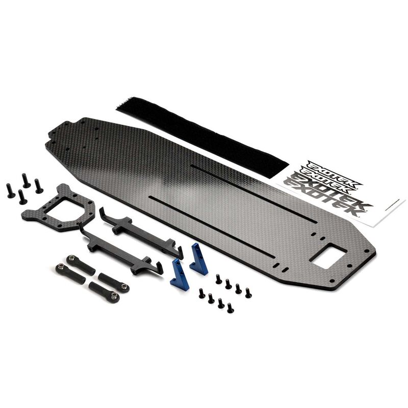 EXOTEK RACING LLC Carbon Fiber Chassis Conversion for Traxxas 2WD Drag ...