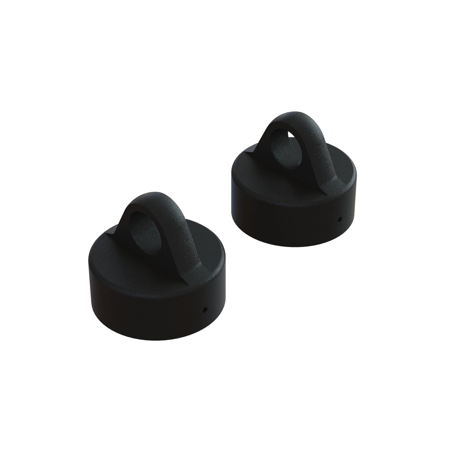 ARRMA Aluminum Shock Cap, Black (2) | Horizon Hobby