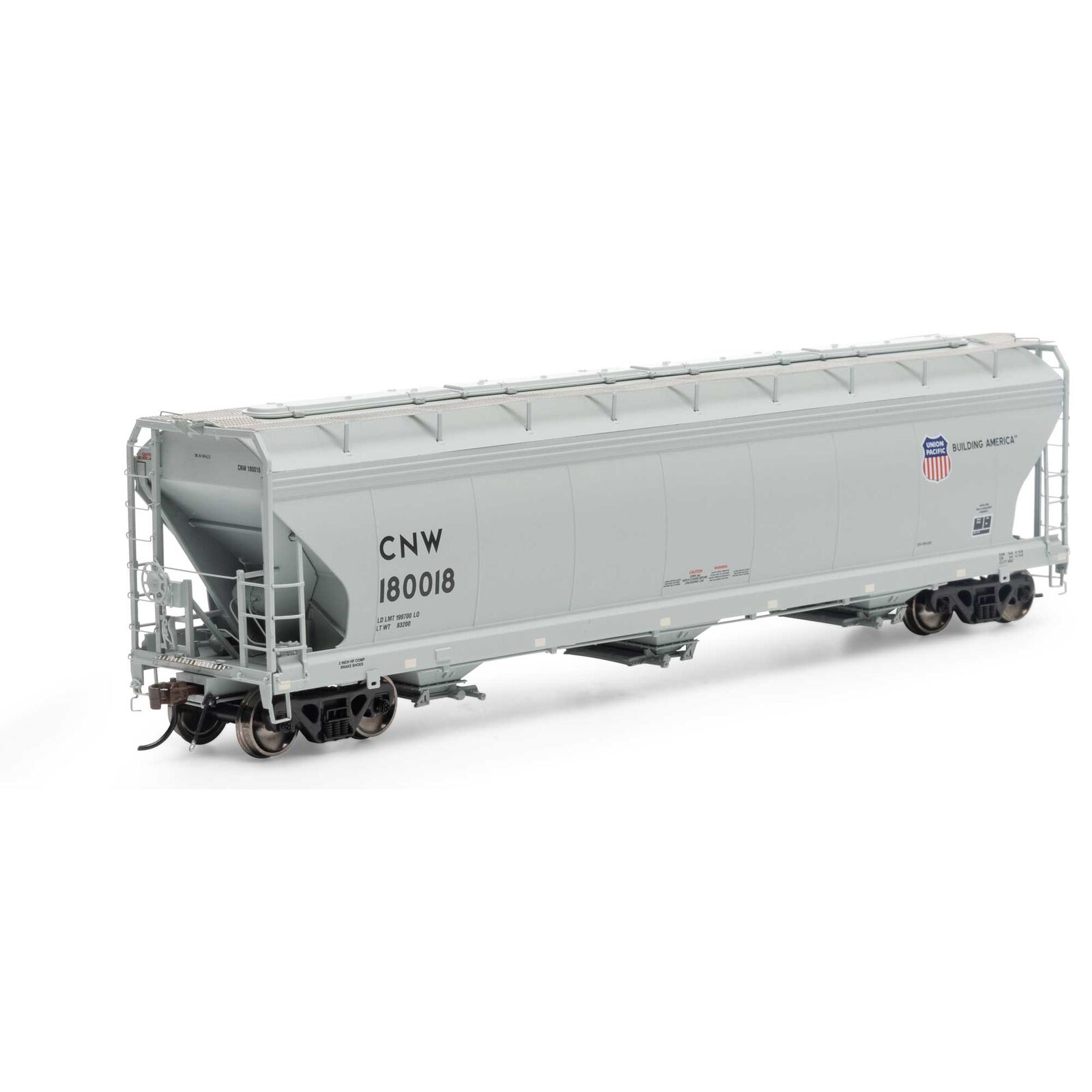 Athearn HO ACF 4600 3-Bay Center Flow Hopper, C&NW #180018 | Horizon Hobby