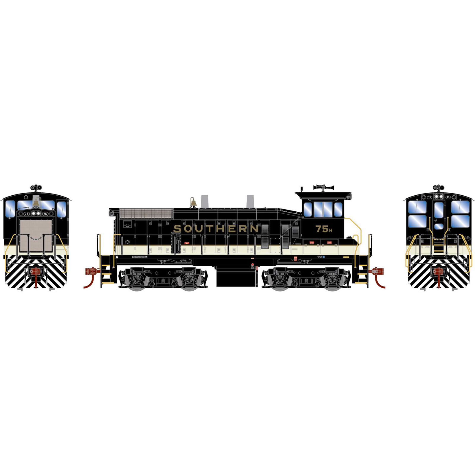 Athearn HO SW1500 Locomotive, Southern Railway #75H | Horizon Hobby