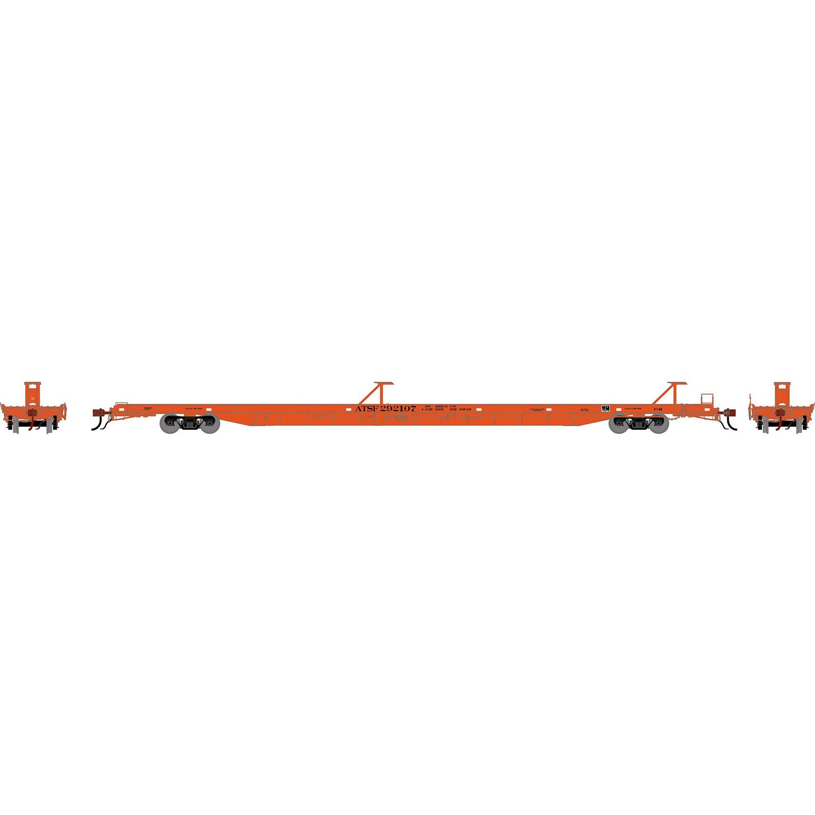 Athearn Genesis HO GEN F89-F Flat Car, ATSF #292107 | Horizon Hobby