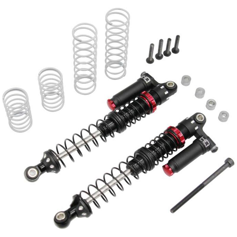 Hot Racing 100mm Aluminum Piggyback Shocks Adjustable | Horizon Hobby