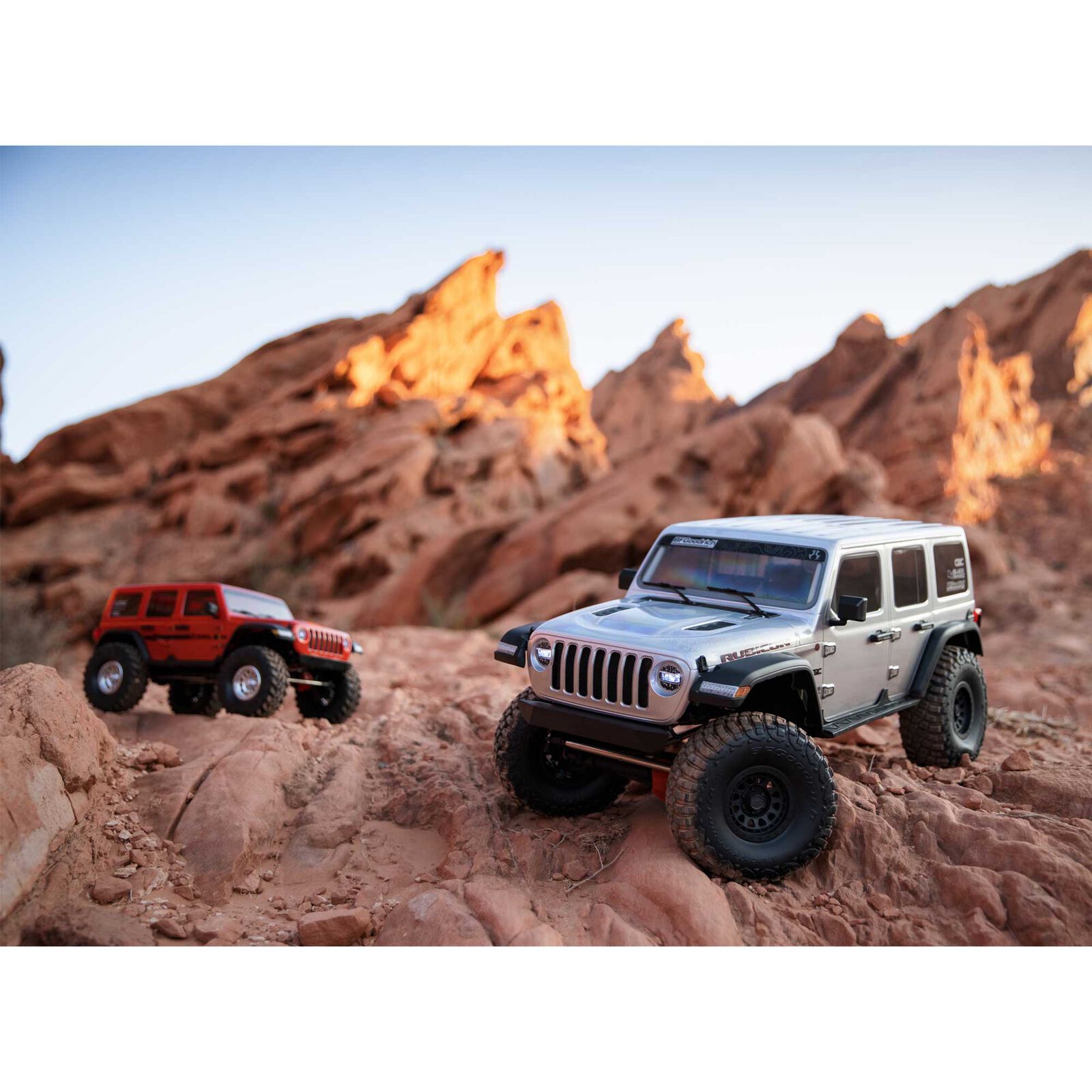 Axial 1/6 SCX6 Jeep JLU Wrangler 4X4 RTR Brushed Rock Crawler, Silver | Horizon Hobby