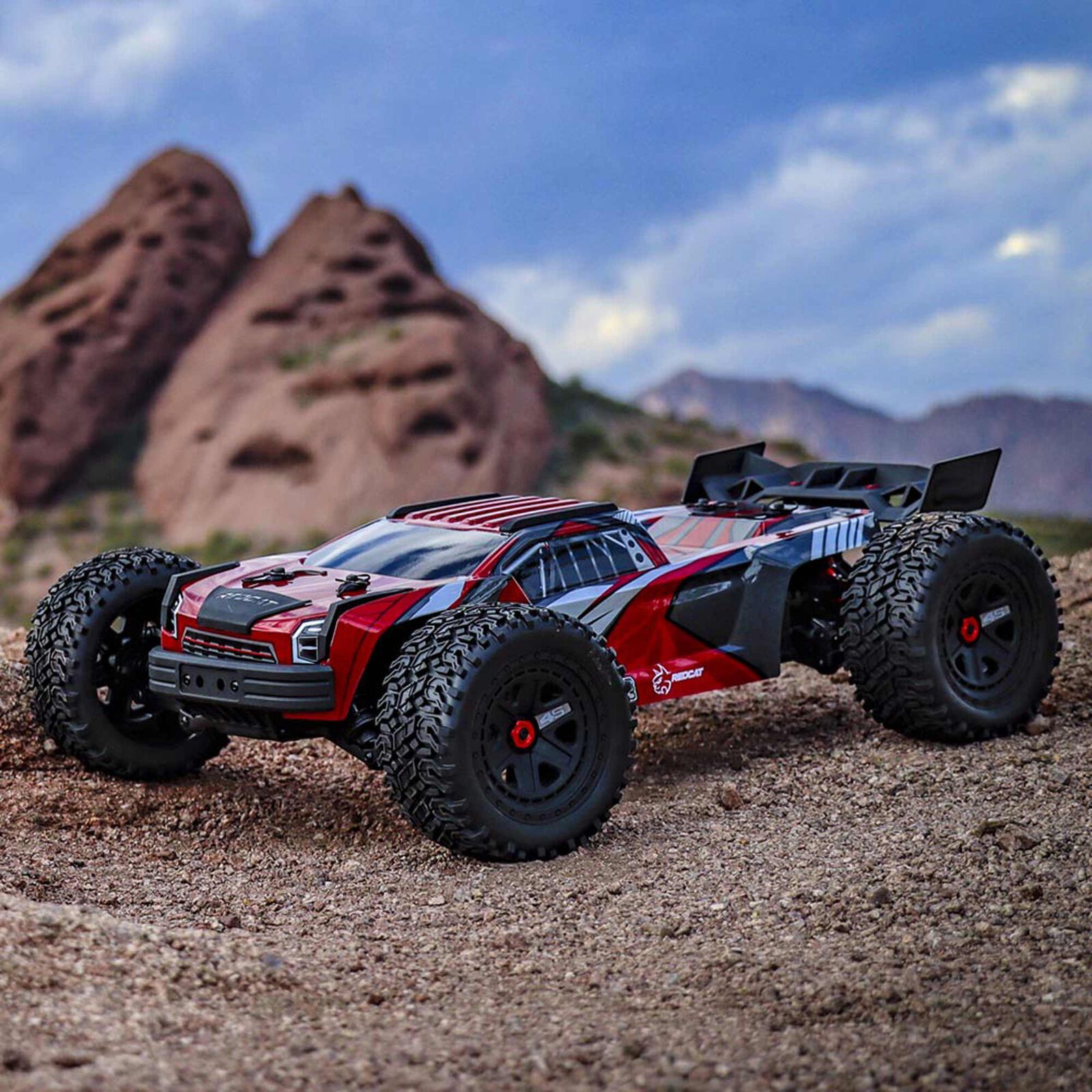 Redcat Racing 1/6 Machete 4S Brushless Electric Monster Truck, Red ...