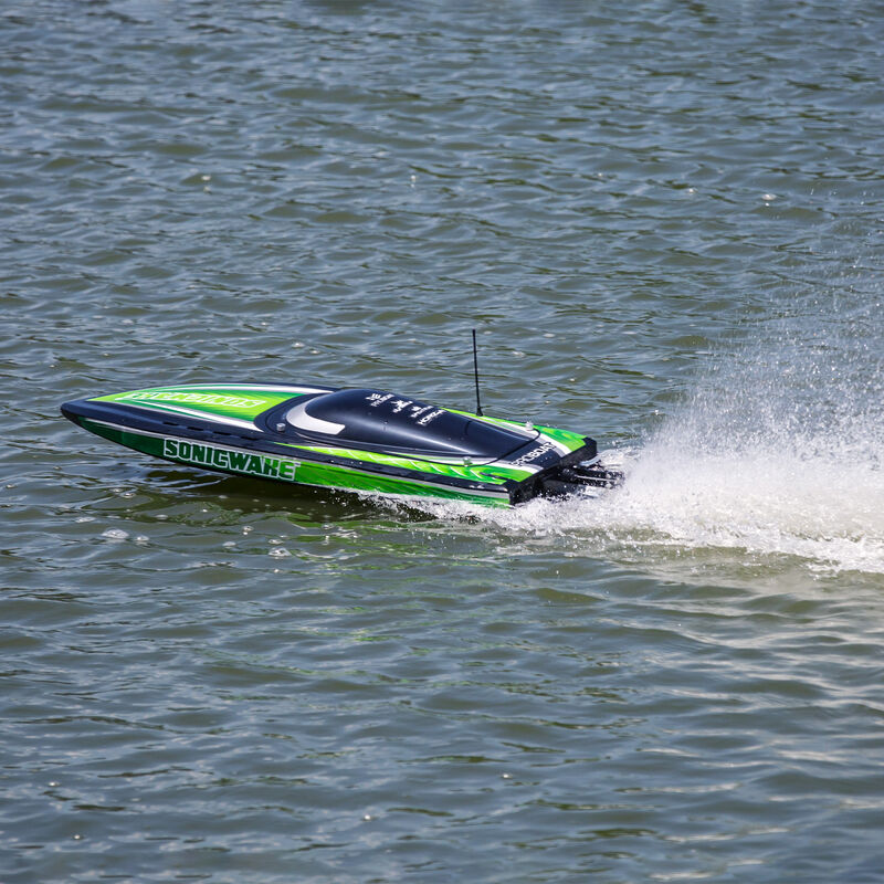 Pro Boat Sonicwake 36" Self-Righting Brushless Deep-V RTR, Black ...