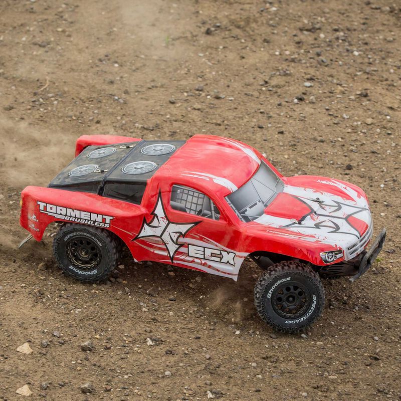 ECX 1/10 Torment 2WD SCT Brushless with LiPo RTR, Red | Horizon Hobby