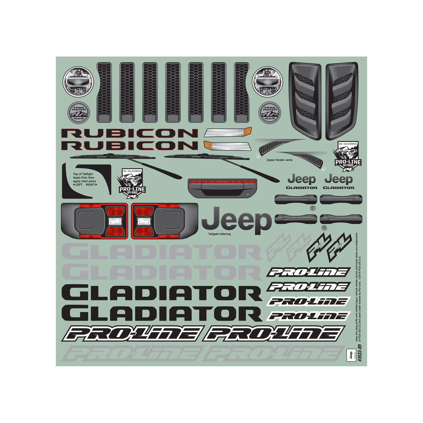 Pro-Line Racing 1/5 Pre-Cut Jeep Gladiator Rubicon Clear Body: X-MAXX ...