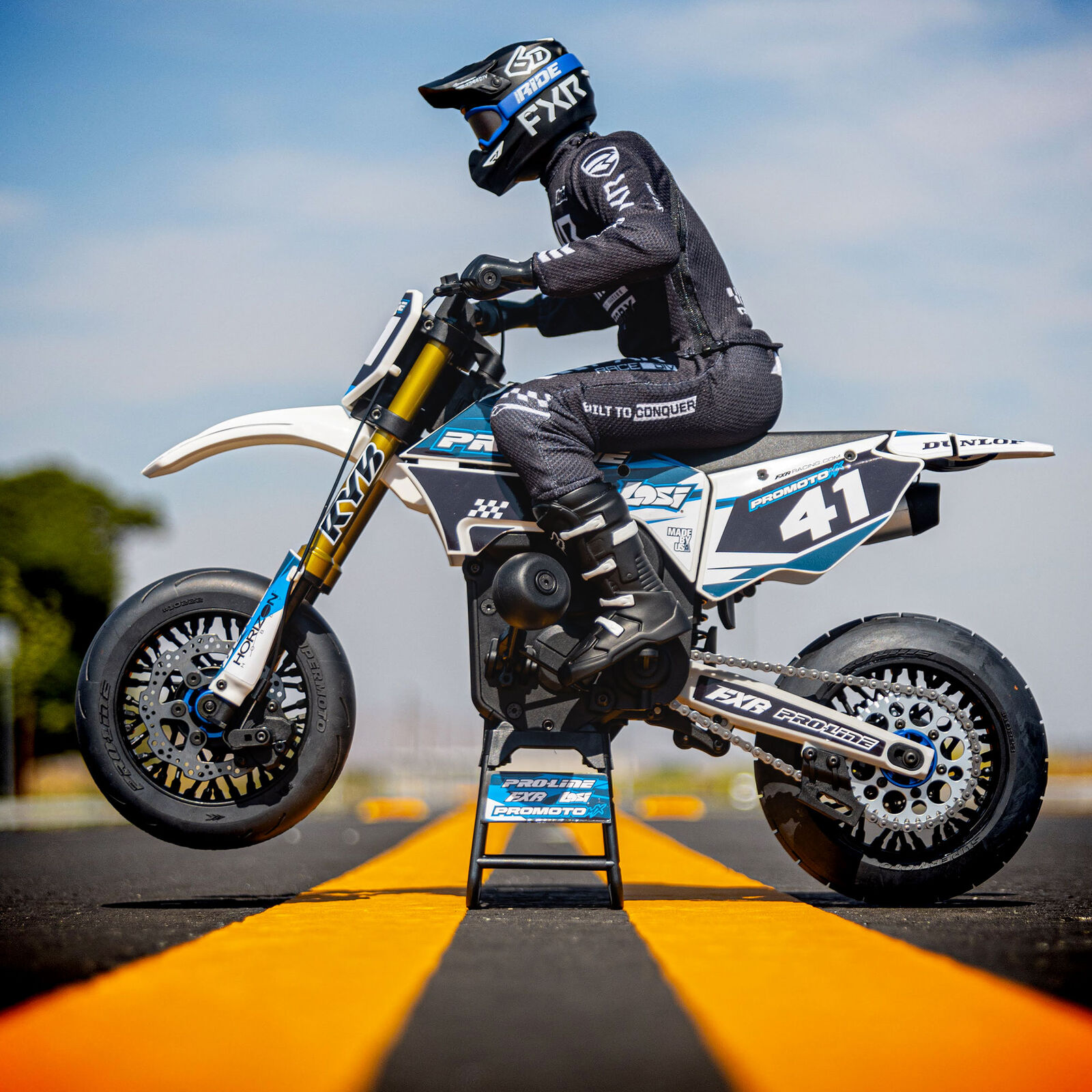 Pro-Line Racing 1/4 Supermoto S3 Motorcycle Rear Tire MTD Black (1 ...