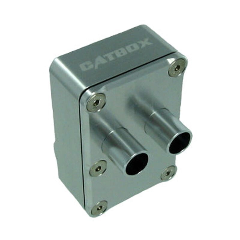 Redcat Racing CATBOX Large Scale Exhaust, Silver | Horizon Hobby