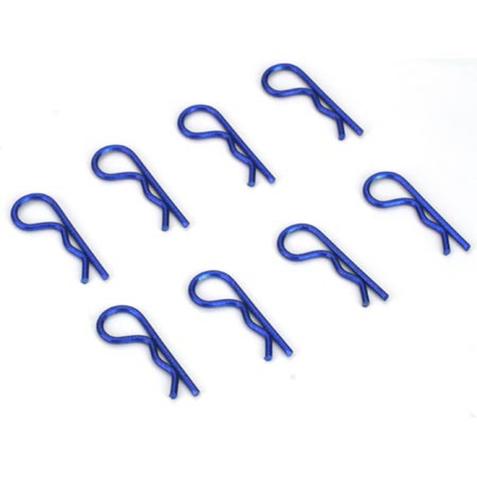 Dynamite Anodized Body Clips, Blue (8) | Horizon Hobby