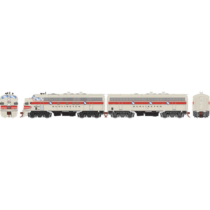 Athearn Genesis HO F7A/F7B Locomotives with DCC & Sound, C&S F7A- #701-D F7B- #701-C | Horizon Hobby