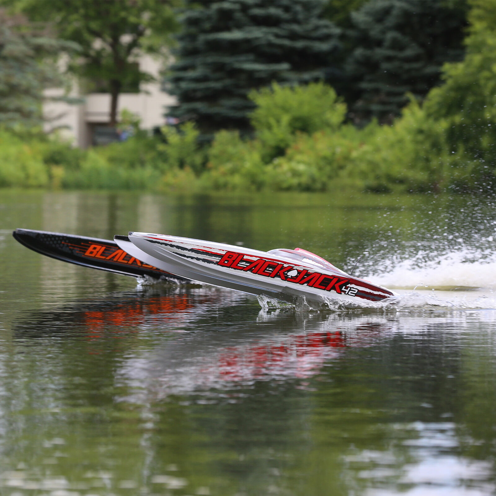 Pro Boat Blackjack 42" 8S Brushless Catamaran RTR: Black/Orange ...