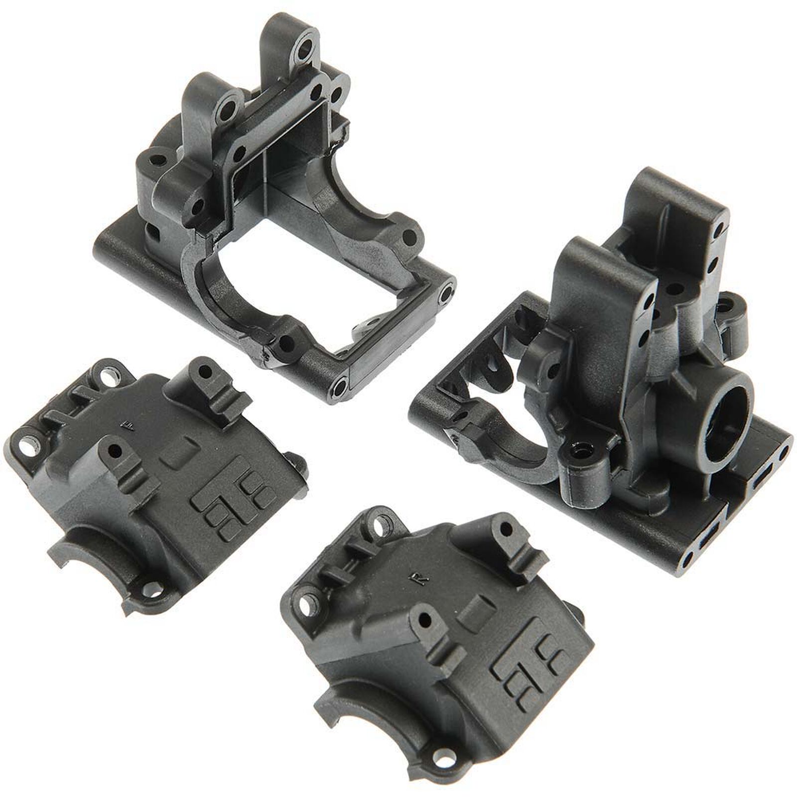 TEKNO RC LLC Bulkhead Set, Revised, Front and Rear: EB410 | Horizon Hobby