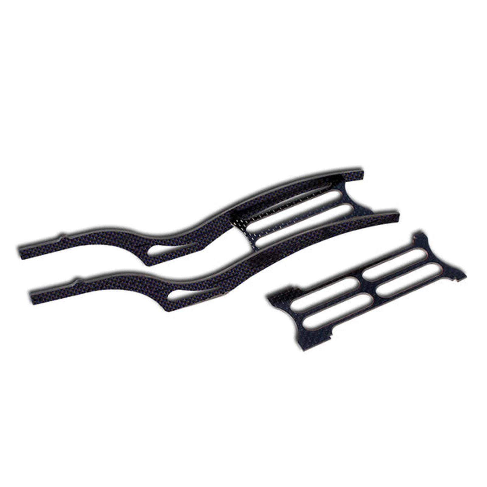 Furitek Scythe Carbon Fiber Rail Frame, Blue: SCX24 Jeep Gladiator ...