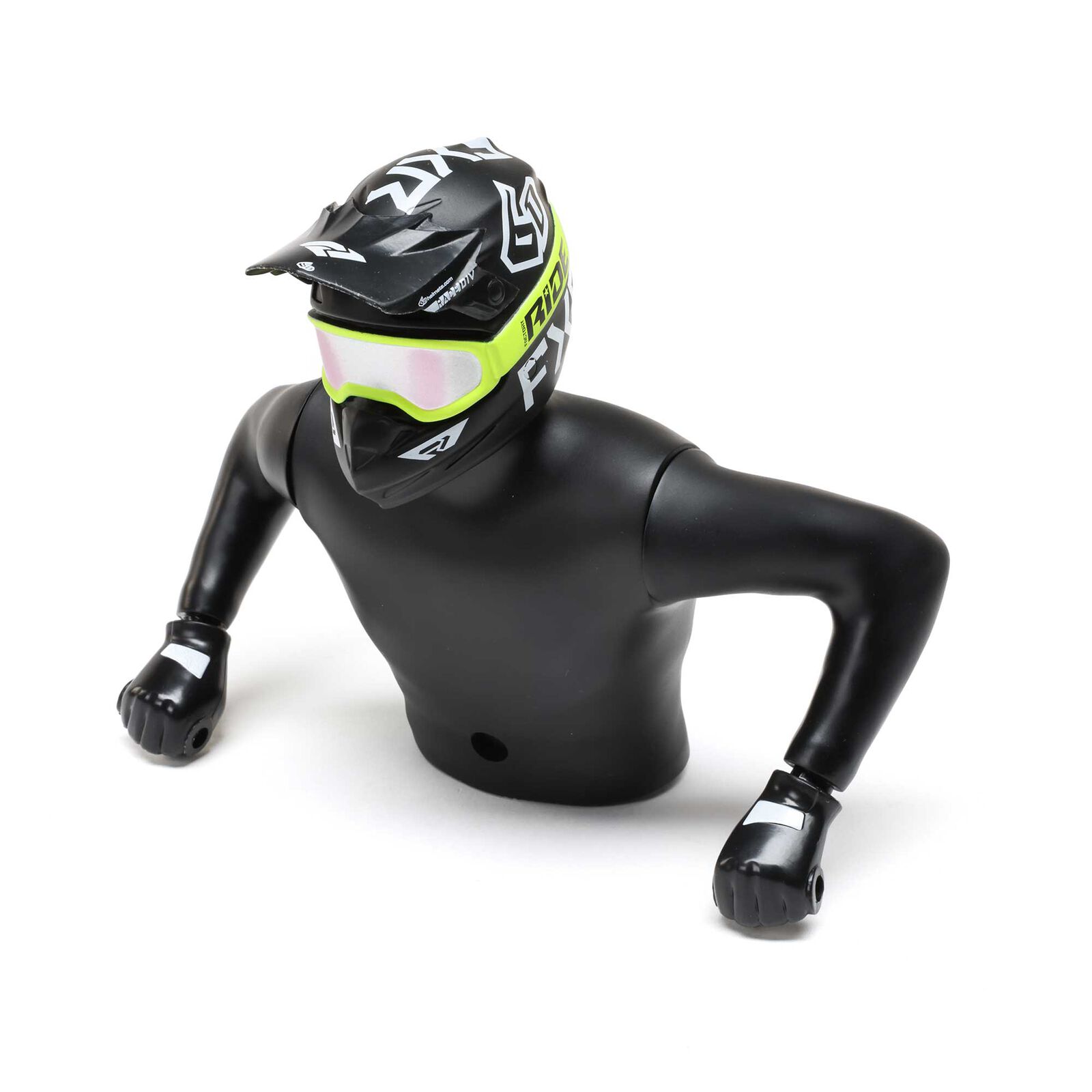 Losi Rider Figure Upper, FXR Yellow: PM-SM/MX | Horizon Hobby