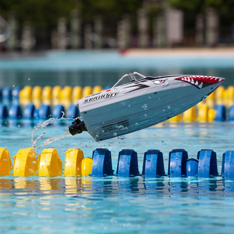 Pro Boat Sprintjet 9" Self-Righting Deep-V Jet Boat Brushed RTR, Silver ...